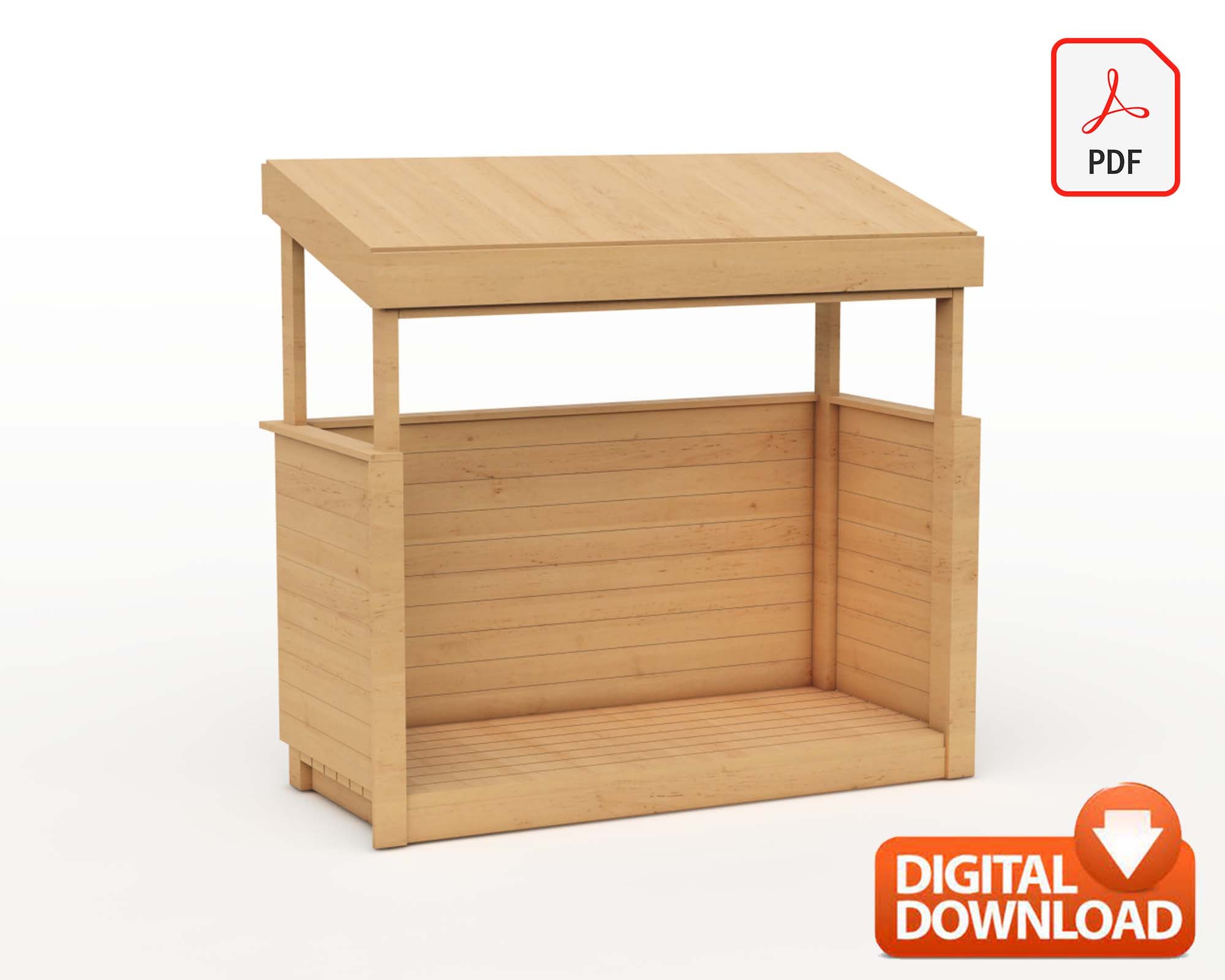 Garbage Shed Digital Plan DIY Outdoor Storage Shed - Etsy