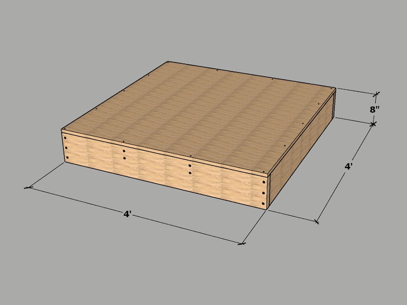 Wooden Platform Stage Plan | DIY Wedding & Event Stage | Digital ...