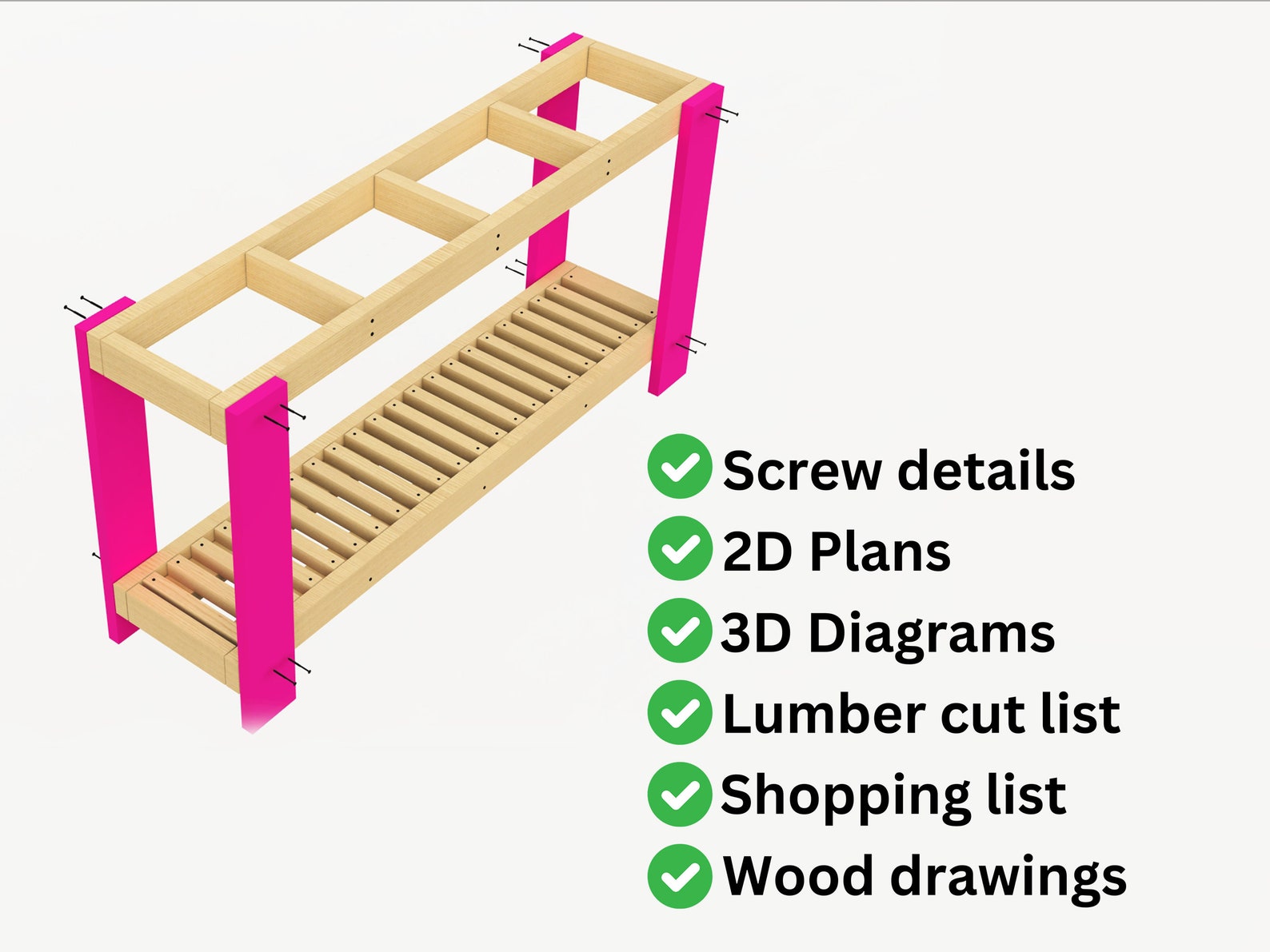 Wooden Kitchen Island Plans - DIY Kitchen Island Building Plans ...