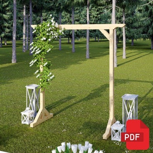 DIY Wedding Arbor - Wedding Arbor Build Plans | Wedding Decor ...