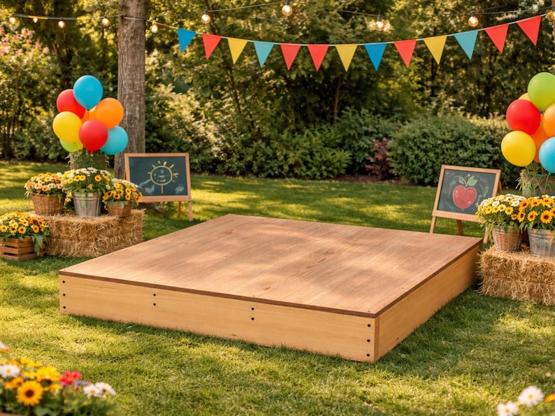 Wooden Platform Stage Plan | DIY Wedding & Event Stage | Digital ...