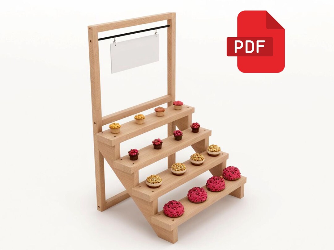 Wooden Display Stand | Craft Fair Display Stand Plan - Crafting Stand ...