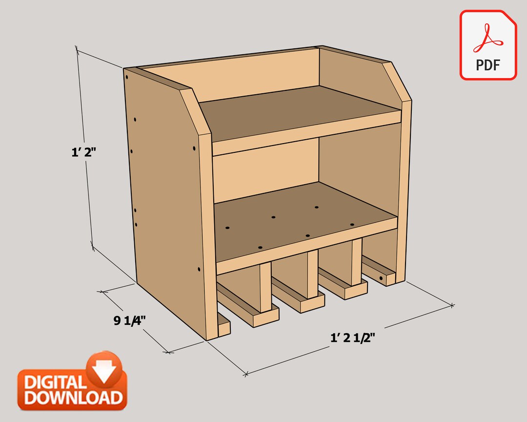 Cordless Tool Station Build Plan, Woodworking Project With the Digital ...