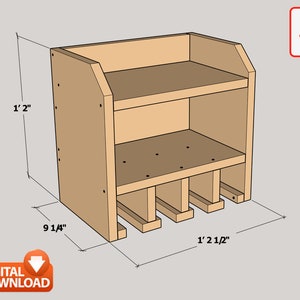 Cordless Tool Station Build Plan, Woodworking Project With the Digital ...