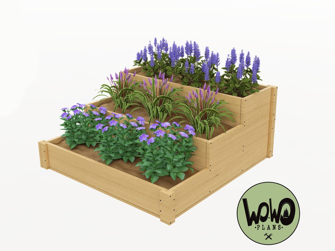Wooden Vegetable and Flower Grow Box | DIY Build Plans - Digital ...