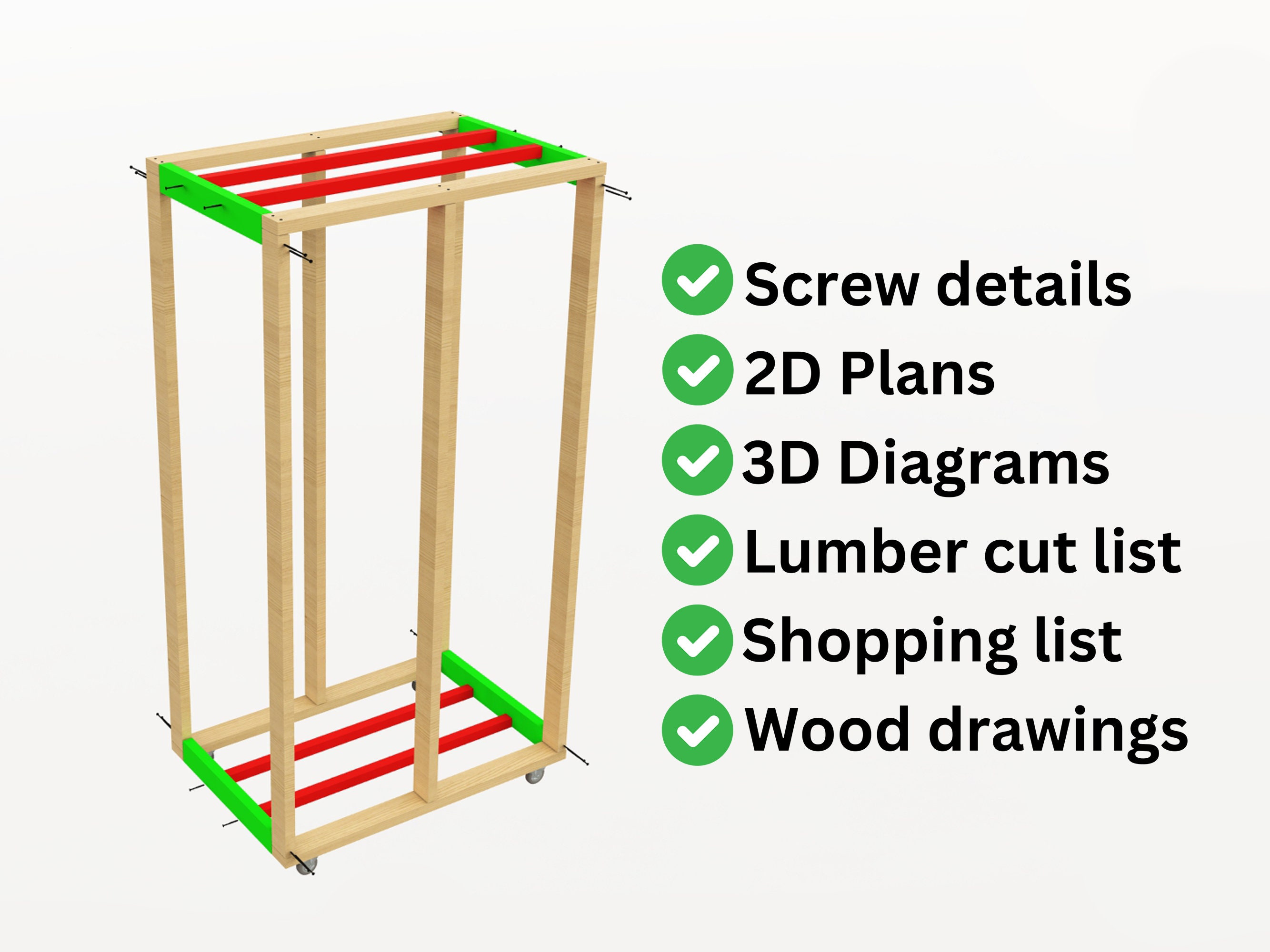 Rolling Garage Storage Shelves | 10 Unit Storage Rack - DIY 27 Gallon ...