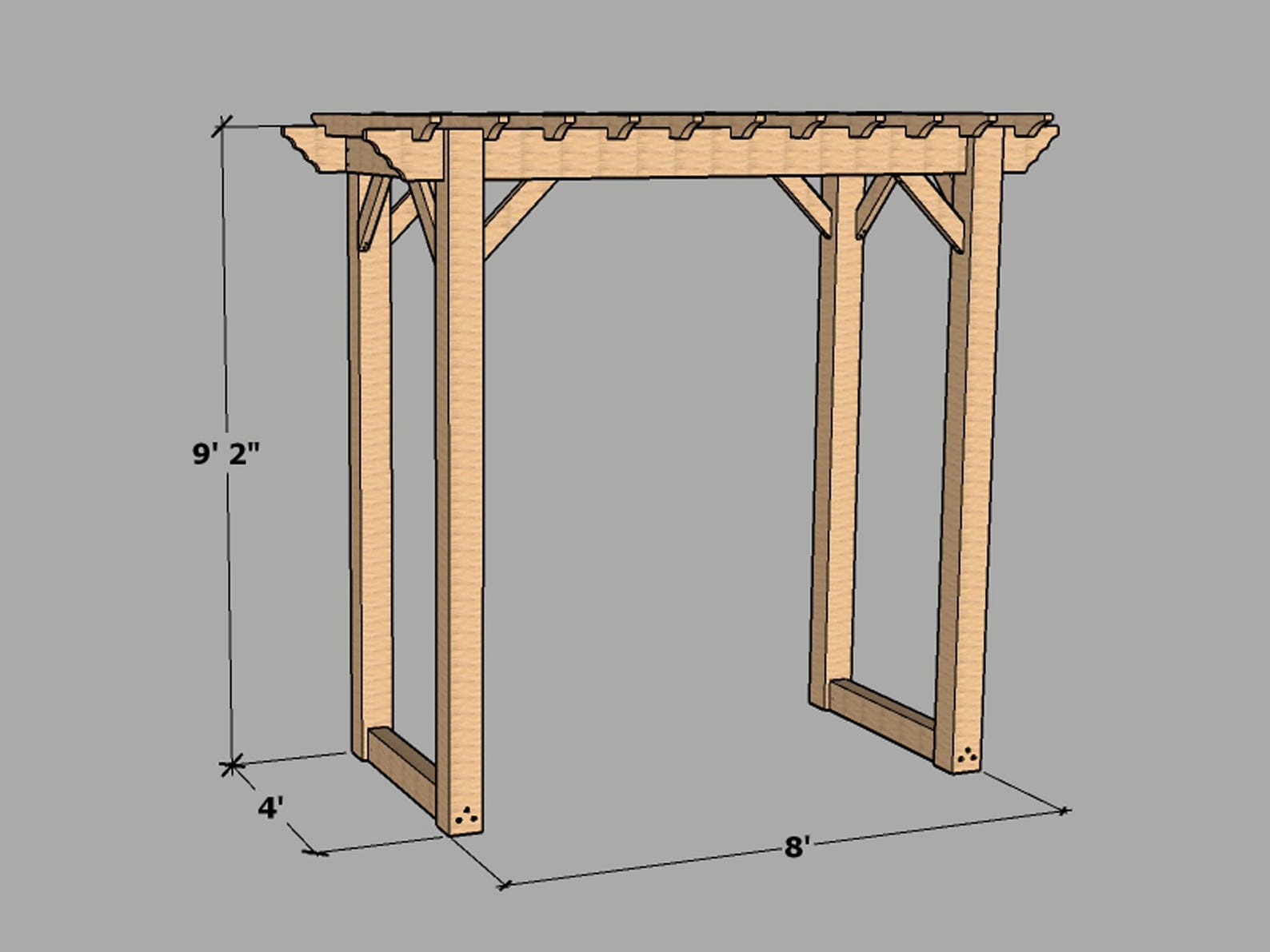 Rustic Wedding Arch Plans | DIY Wedding Arbor | Digital Download - Etsy