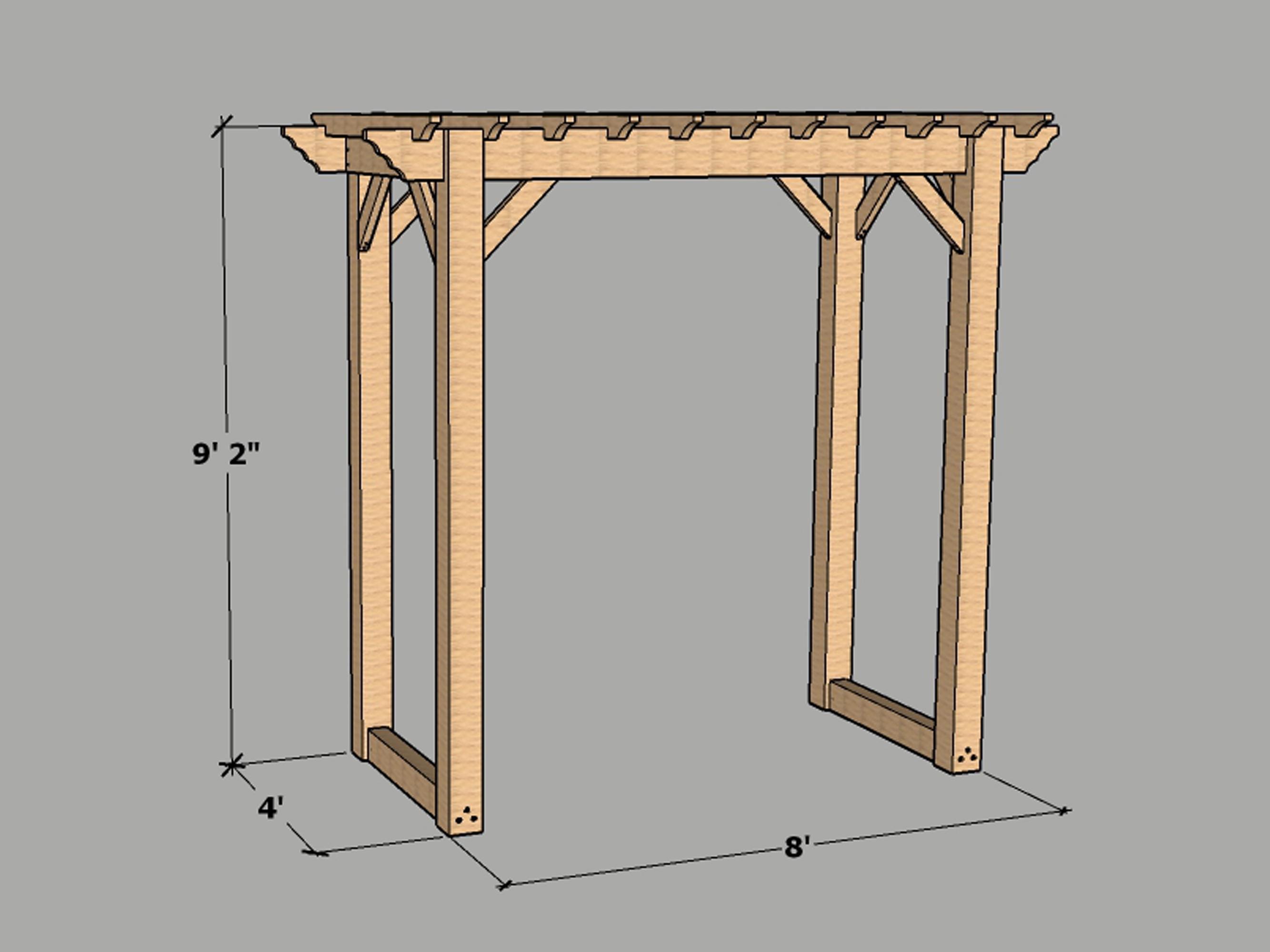 Rustic Wedding Arch Plans | DIY Wedding Arbor | Digital Download - Etsy