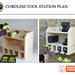 Cordless Tool Station Build Plan, Woodworking Project With the Digital ...