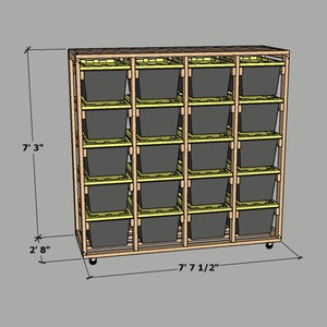 Multi-purpose 27 Gallon Shelving System Building Plans 4 PDF Pack ...