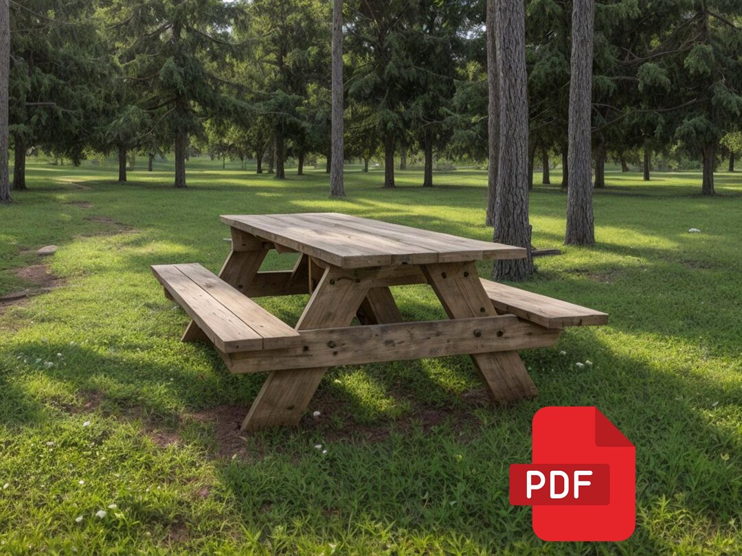 Picnic Table Build Plans | DIY Outdoor Furniture | Easy-to-build Picnic ...