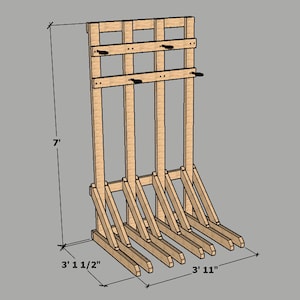 Bike Storage Rack Build Plan - DIY Bicycle Organizer | Digital PDF ...