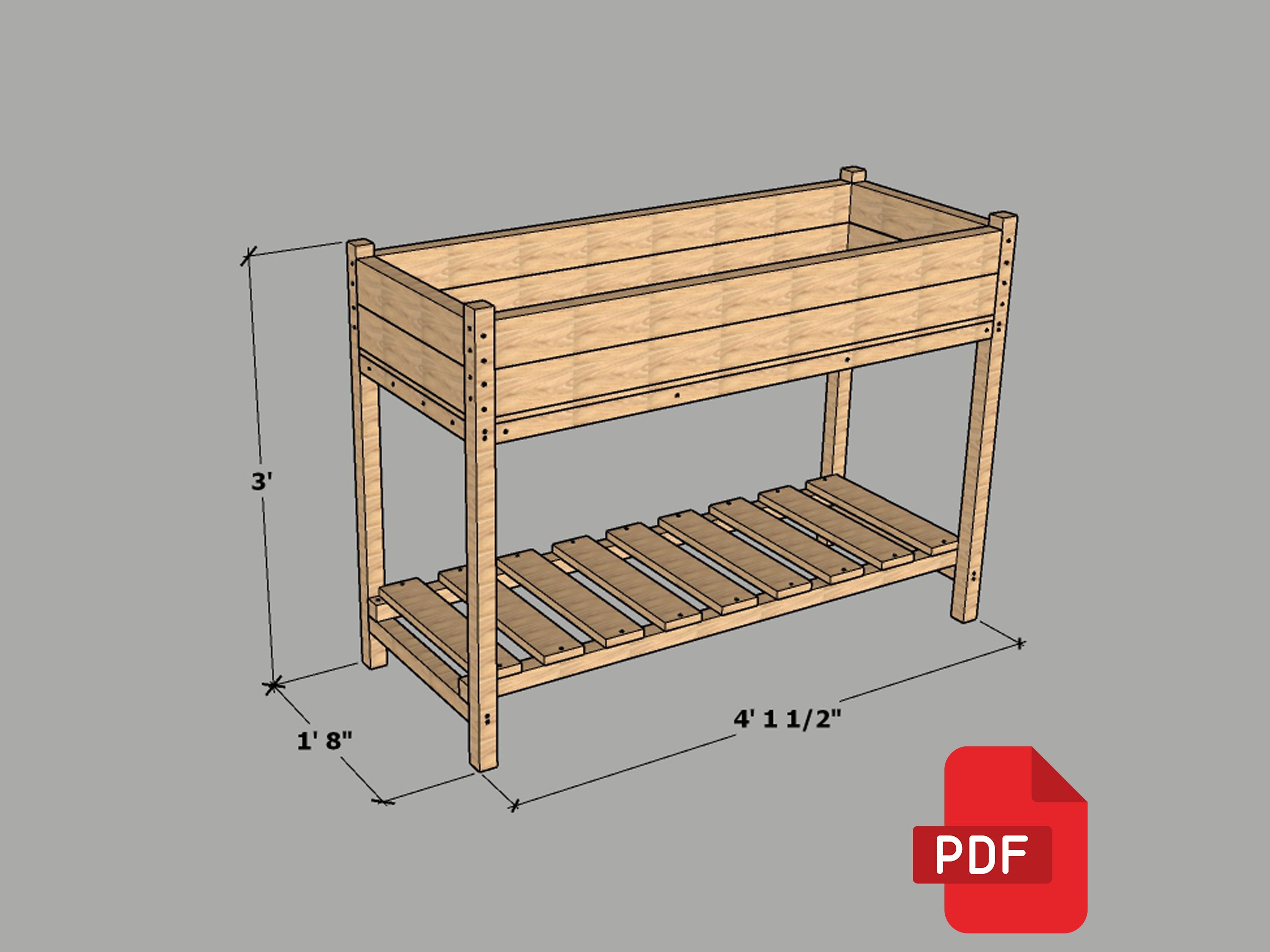 Wood Planter Box Build Plans, Plant Stand Plans, Garden Planter Plans ...