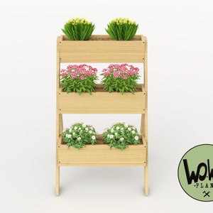 3 Tier Planter Box Plans | Planter Box Plans for Balcony | Garden ...