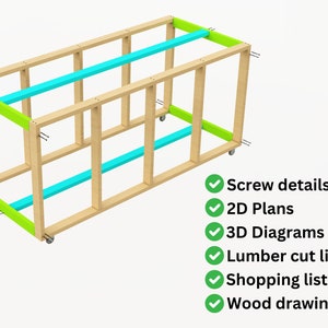 40 Gallon Rolling Garage Storage Shelves - Build Plans | DIY Tote Rack ...