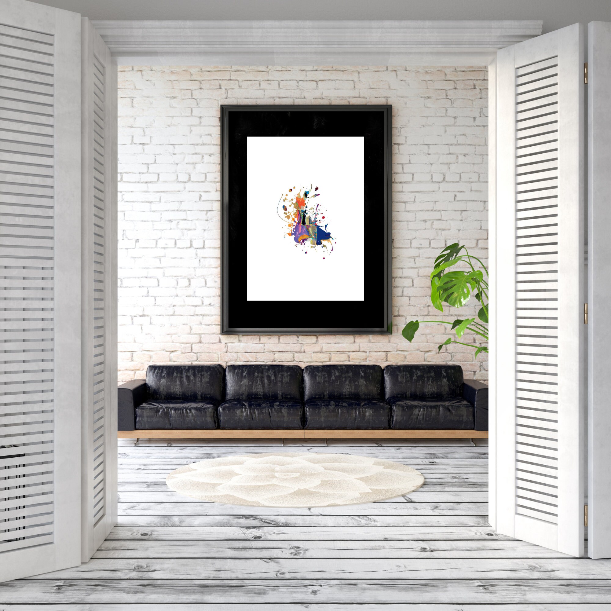 Colorful Minimalist Elegant Abstract Art , Wall Art Abstract , Splash ...