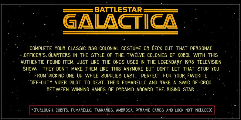 Vintage Battlestar Galactica Colonial Fumarello Ashtray - Etsy