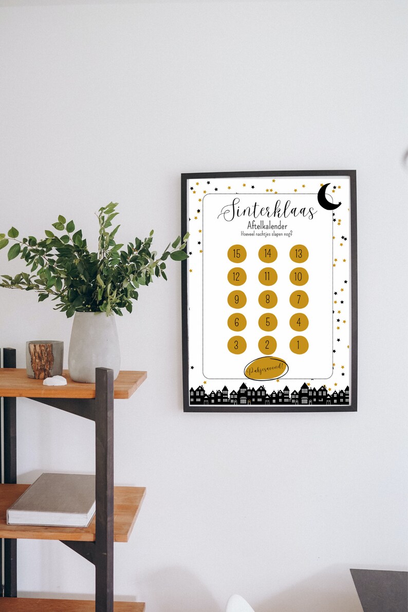 Sinterklaas Countdown Calendar Printable Calendar PDF Countdown Package ...