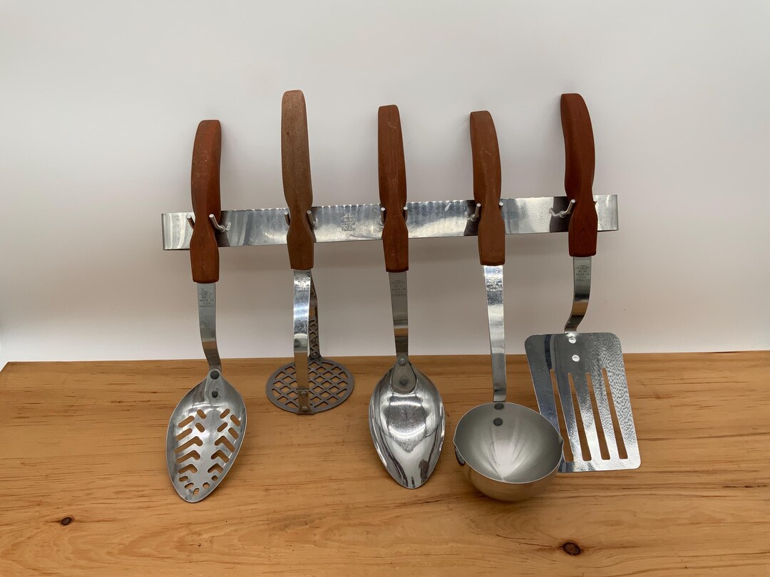 Vintage Set of Cutco Brand Kitchen Utensils With Hanging Holder ...