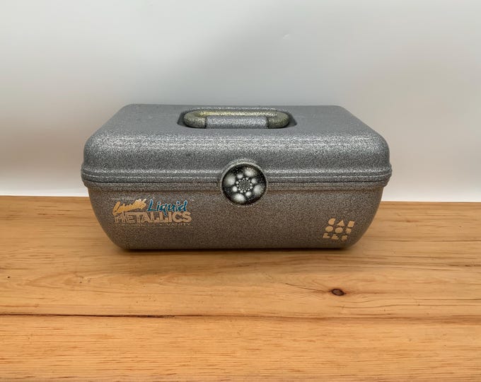 Vintage Large Caboodle, Liquid Metallic, #5652, Vanity, Make up Storage ...