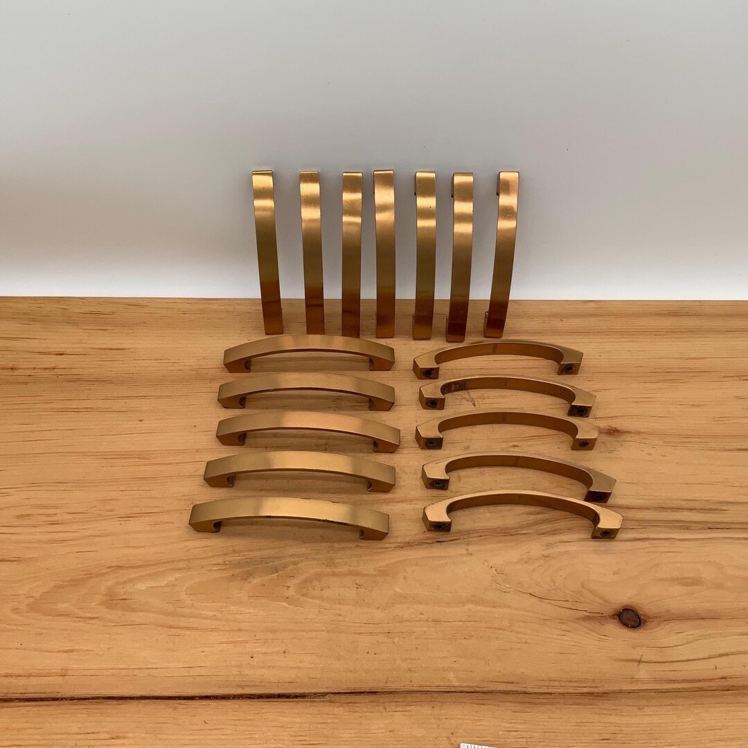 Vintage Set of 17 Stanley Drawer Pull Handles, Copper Colored - Etsy