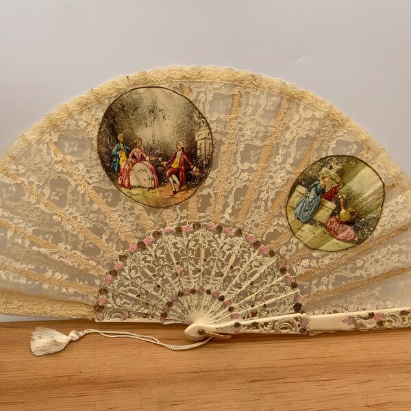 Vintage Hand Fan - Etsy