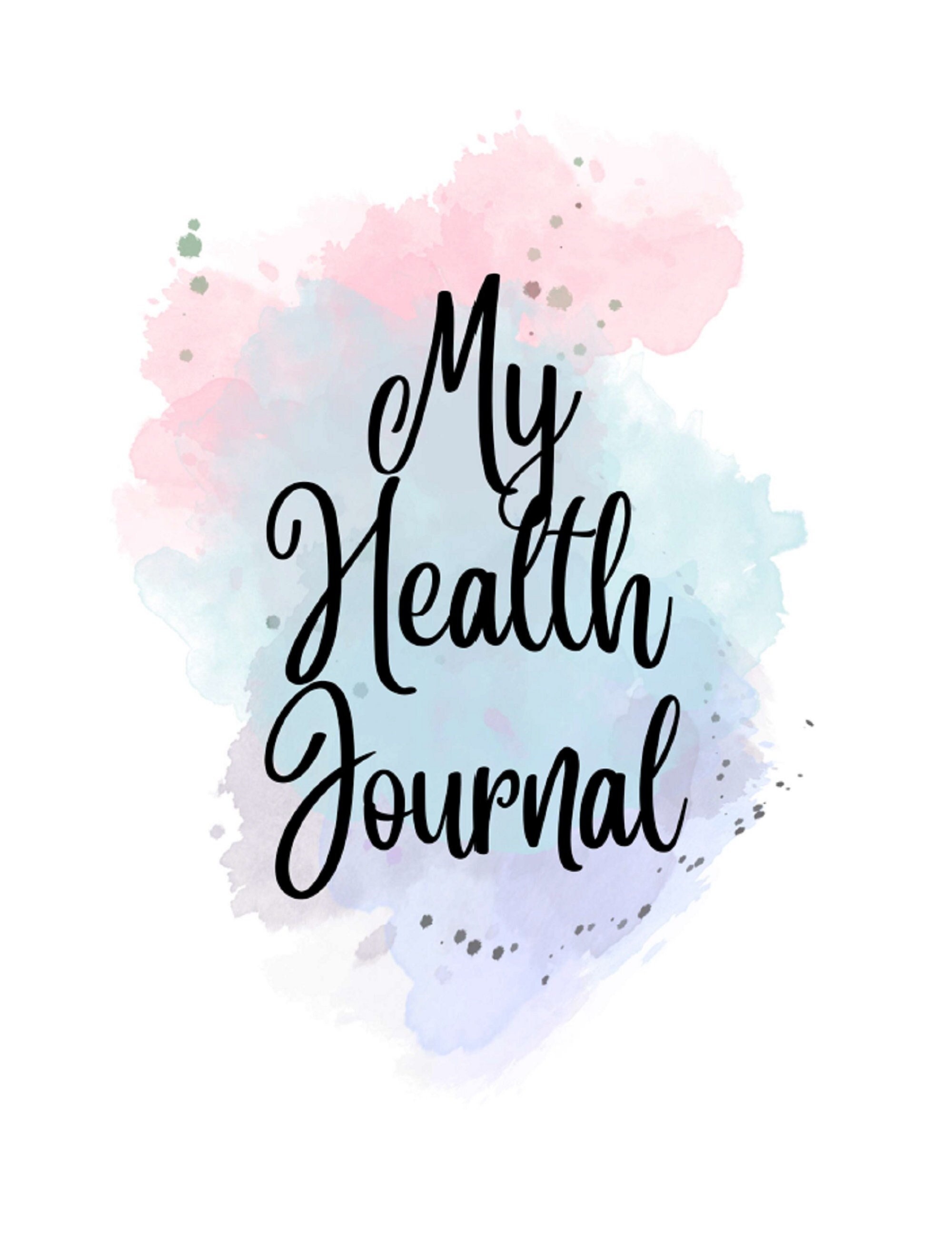 Printable Health Journal Rewards, Tracker, Measurements, Journal ...