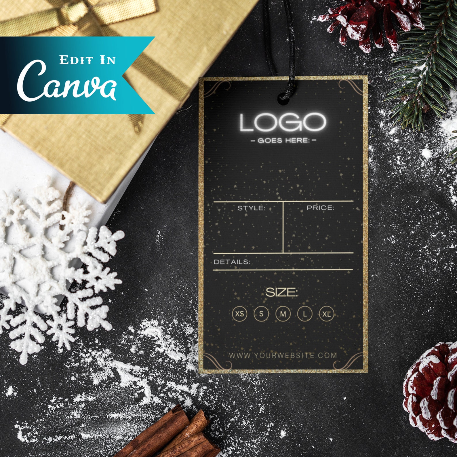 Editable Clothing Hang Tag Printable Clothing Price Tag - Etsy