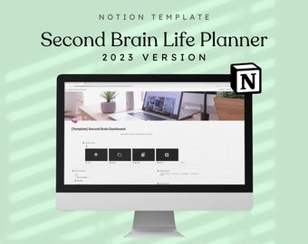 Notion Template Extended Second Brain Life Planner Notion Minimal Aesthetic Dashboard Ultimate ...