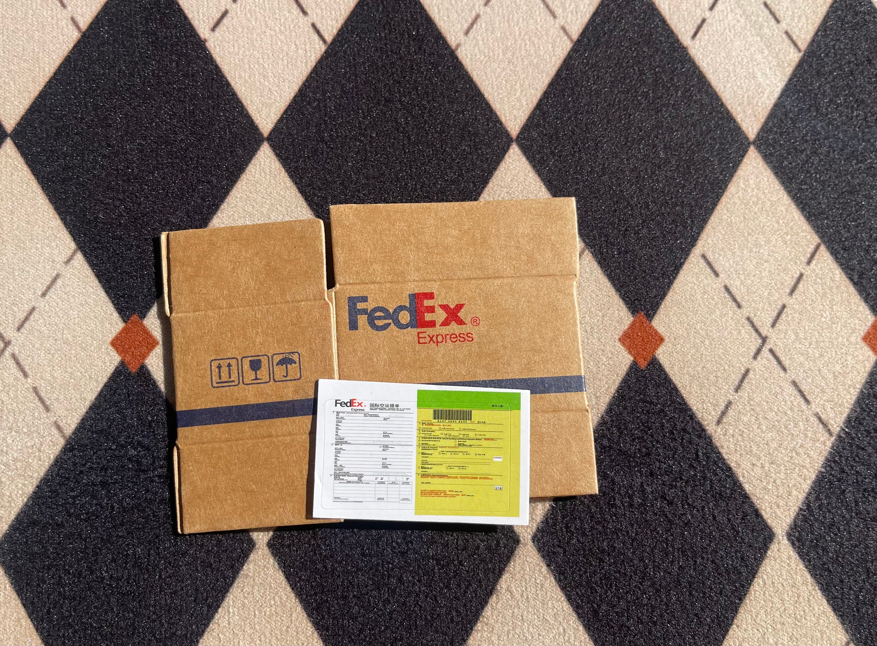 Shipping Box With Label Miniature - Etsy