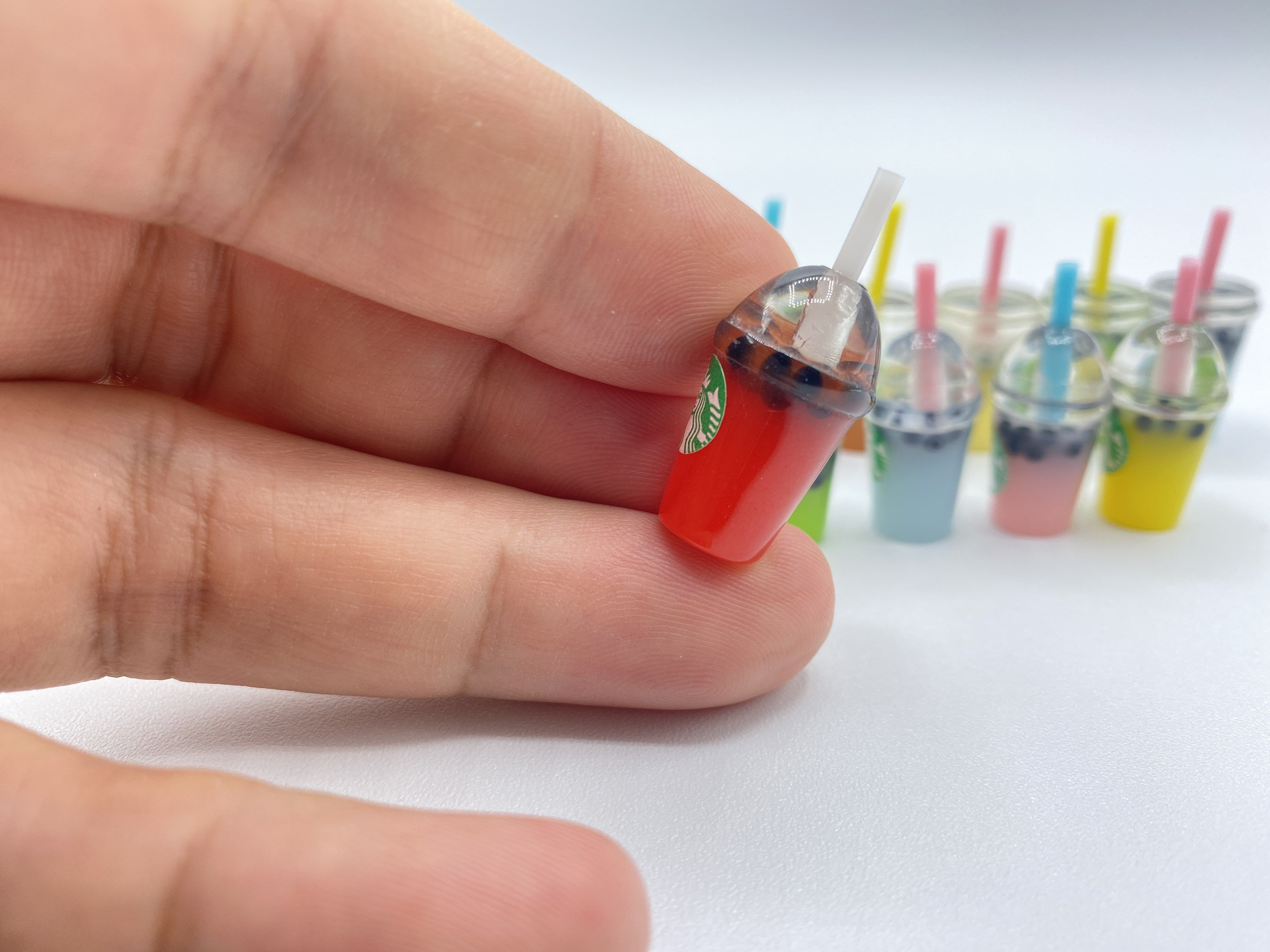 1:12 Starbucks Boba Cups With Straw Miniatures Random 5pcs for BJD ...