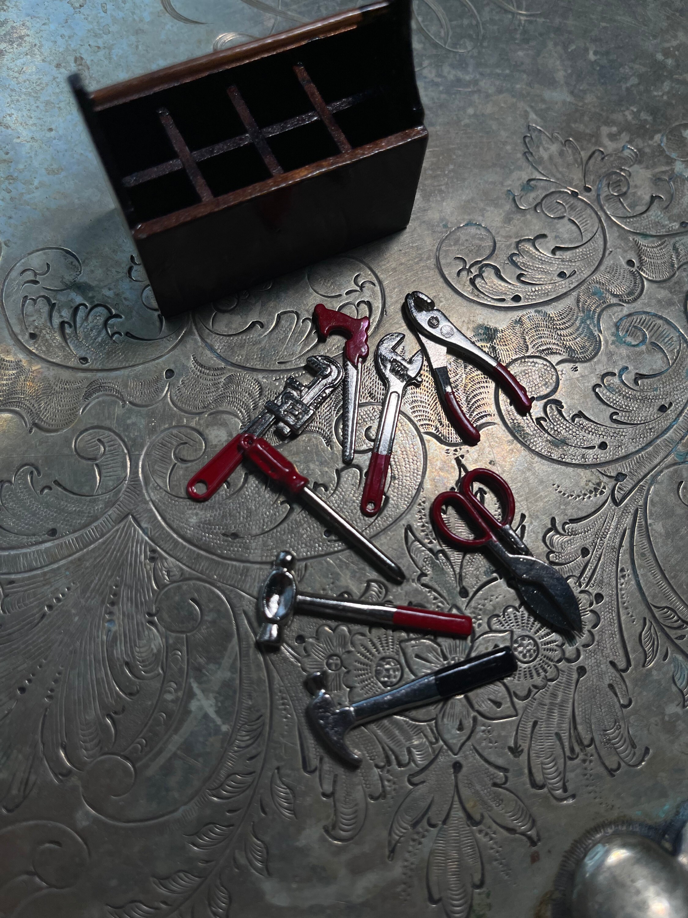 1:12 Wood Toolbox Metal Tools Miniature for BJD Barbie Dolls - Etsy