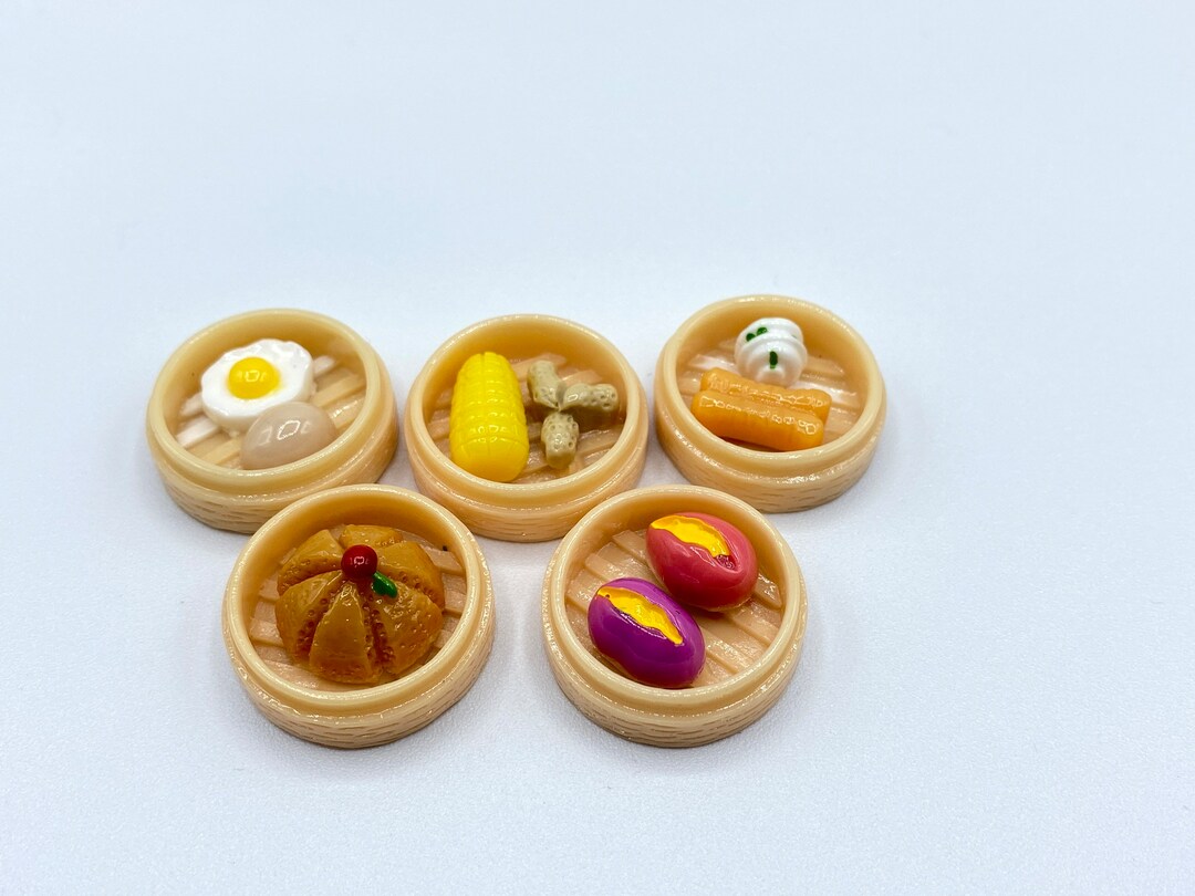 1:12 Dim Sum Miniatures 5pcs for BJD Barbie Dolls - Etsy