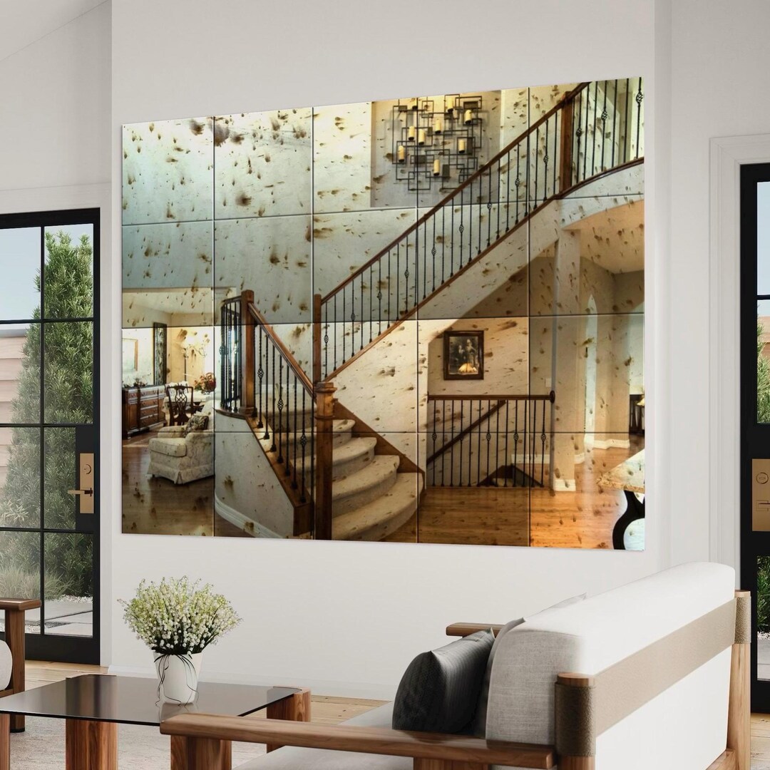 Rust Effect Antique Mirror Tiles, Antique Glass Mirror Tiles, Distressed Mirror Tiles Model ...