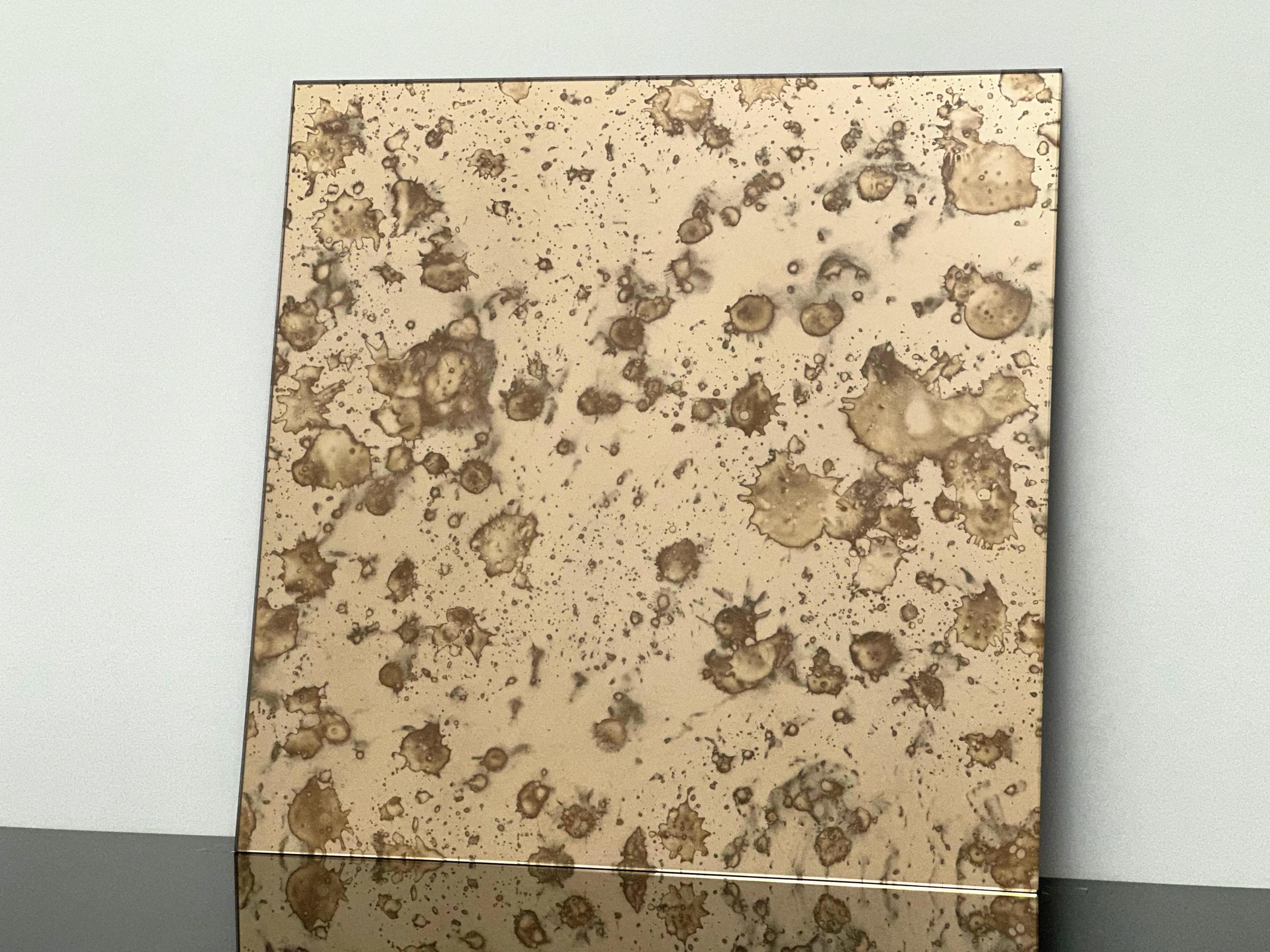 Splash Bronze Antique Mirror Tiles: Handcrafted Aged Patina - Etsy