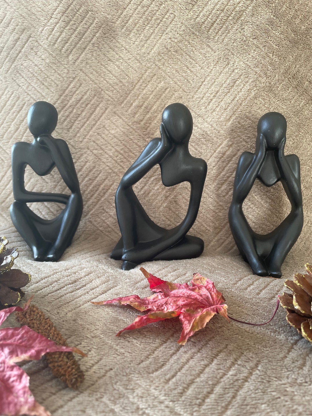 Minimalist Figurines Collection, Concrete Human Statue, Handmade ...