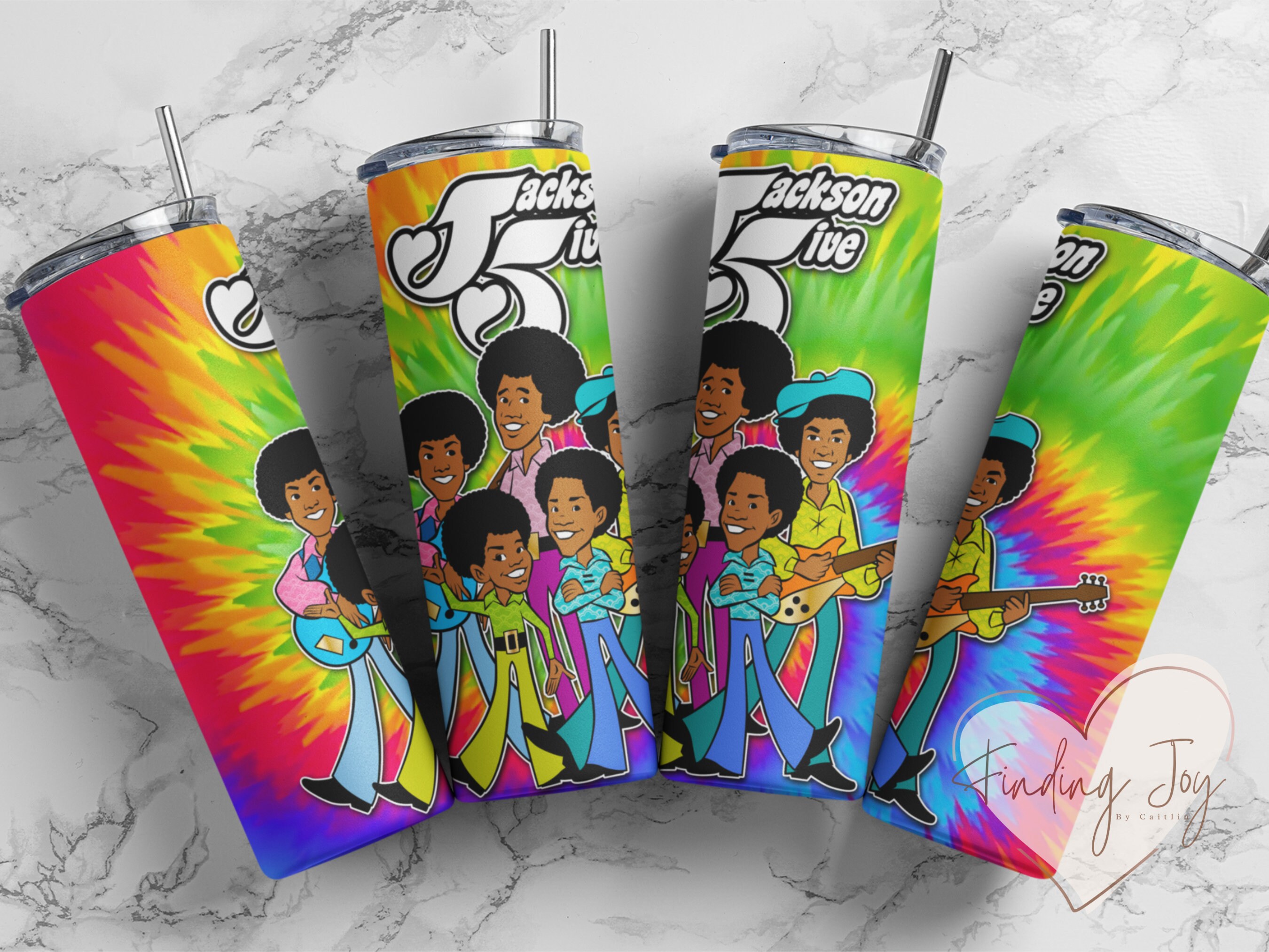 Michael Jackson, the Jackson Five, 20 Ounce Tumbler Wrap, Tumbler ...