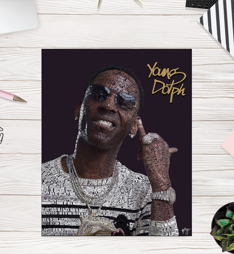Young Dolph Wall Art | Young Dolph Poster | Young Dolph Prints - Etsy