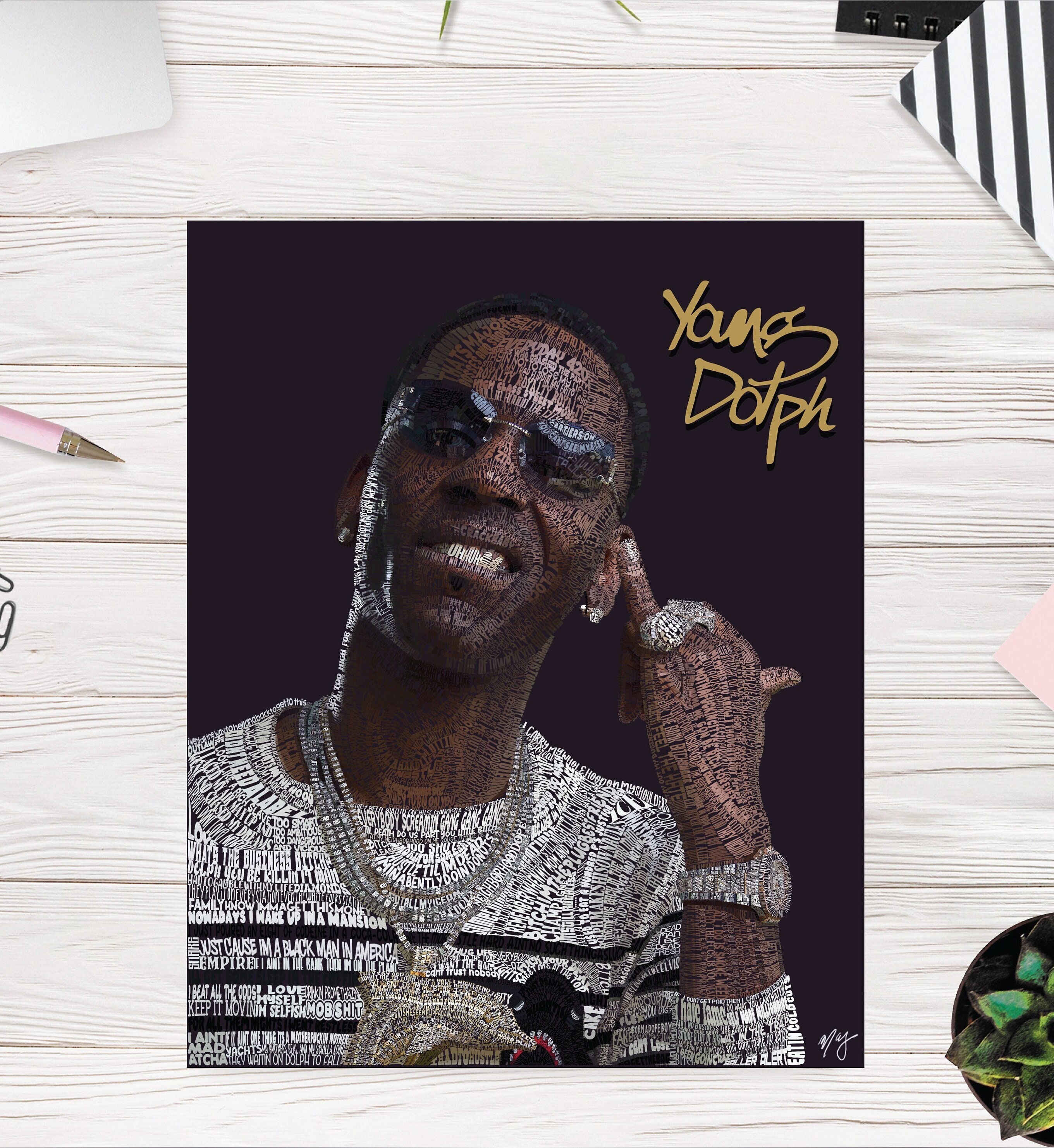 Young Dolph Wall Art | Young Dolph Poster | Young Dolph Prints - Etsy