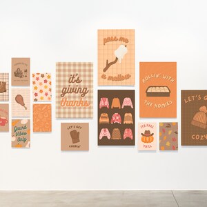 Thanksgiving Wall Art | Fall Home Decor | Instant Download | Let's Get ...