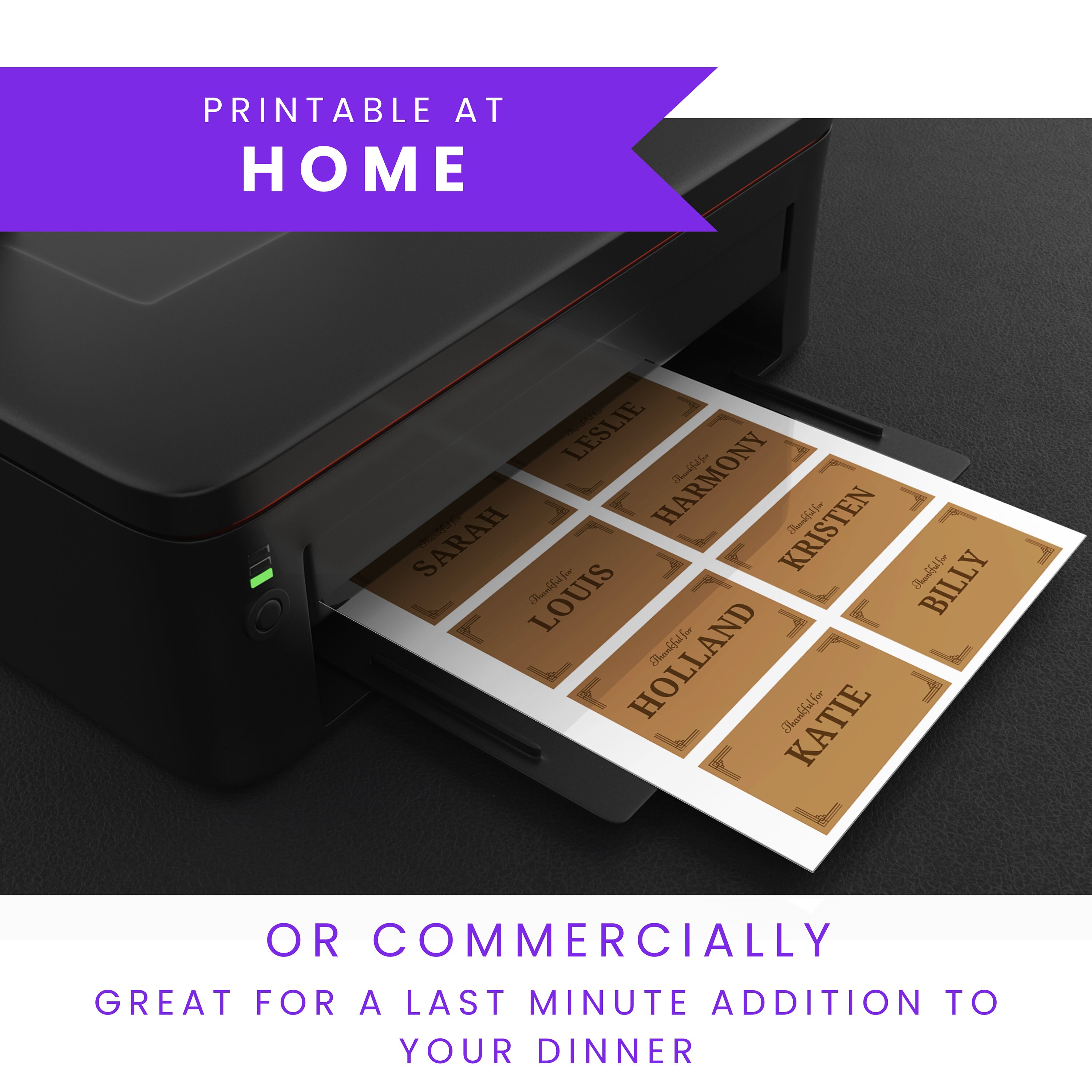 Customizable Dinner Name Cards Table Placement Cards - Etsy