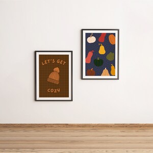 Thanksgiving Wall Art | Fall Home Decor | Instant Download | Let's Get ...