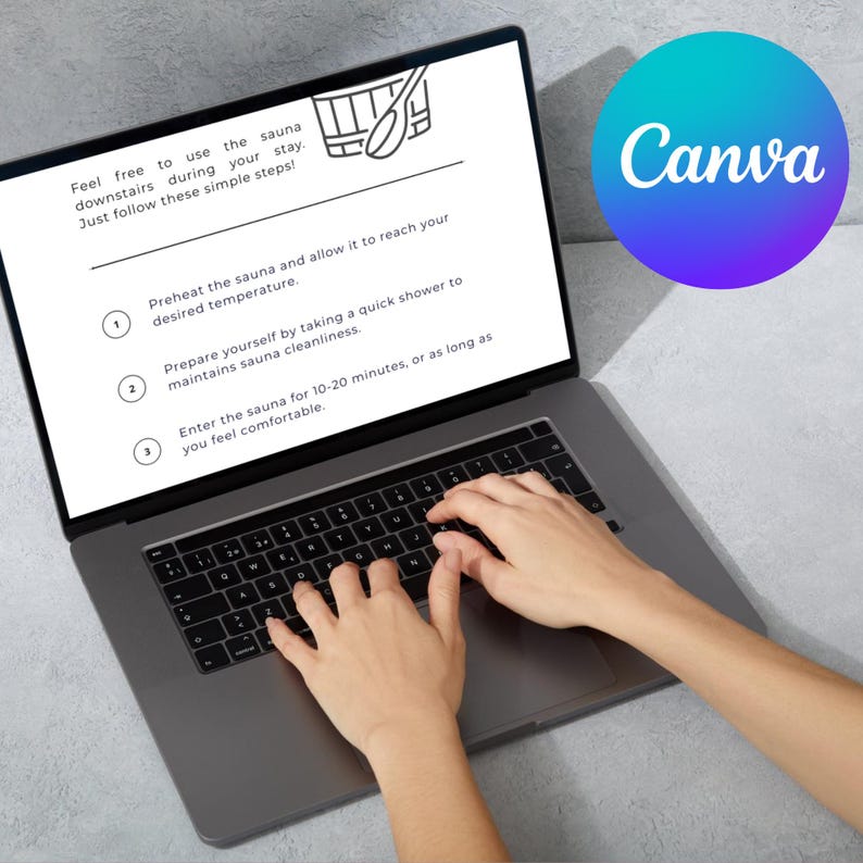 Sauna Operation Guide Template – Editable Canva Template – Airbnb ...
