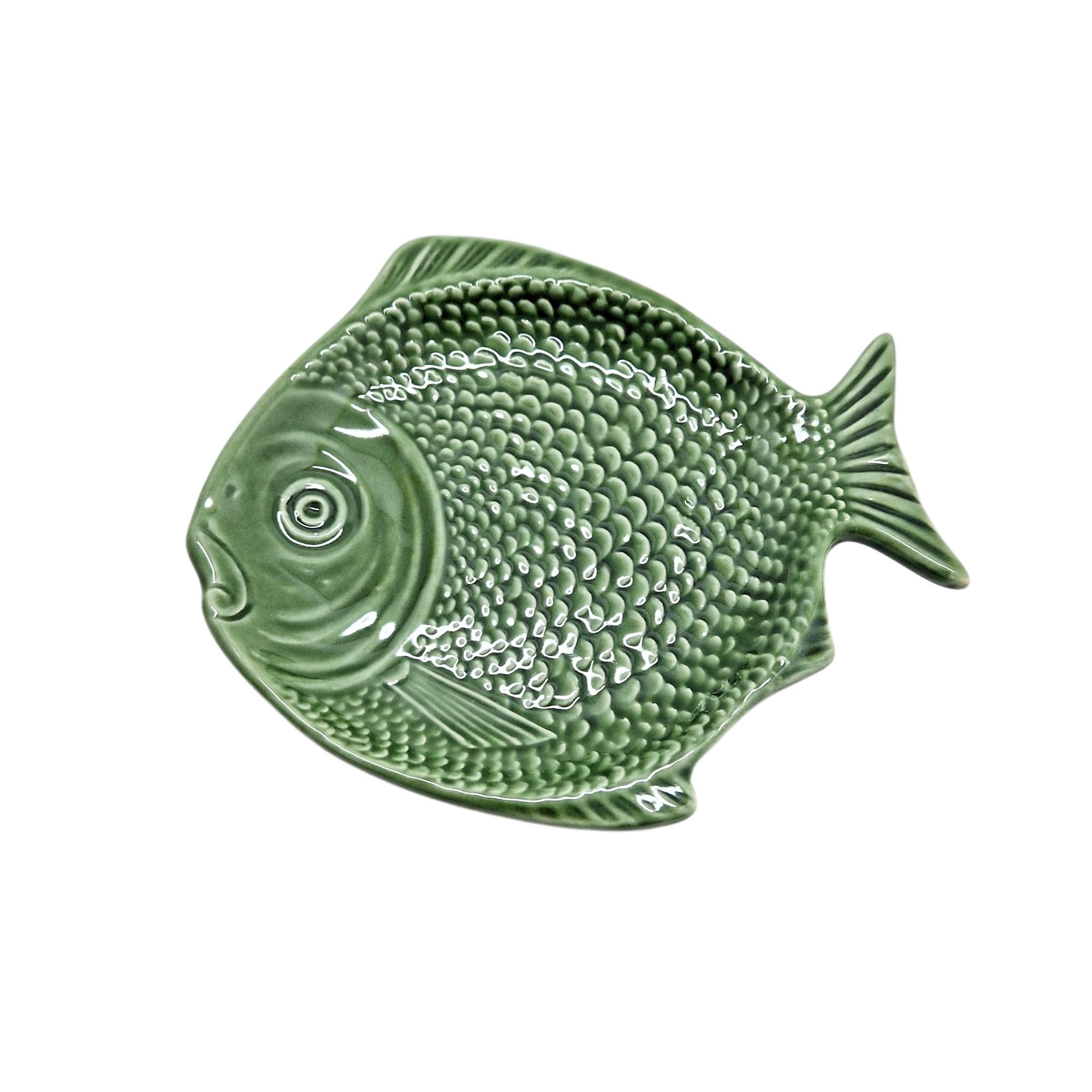 Ceramic Fish Plate, Lovely Colors, Portuguese Handmade, Serving Tray ...
