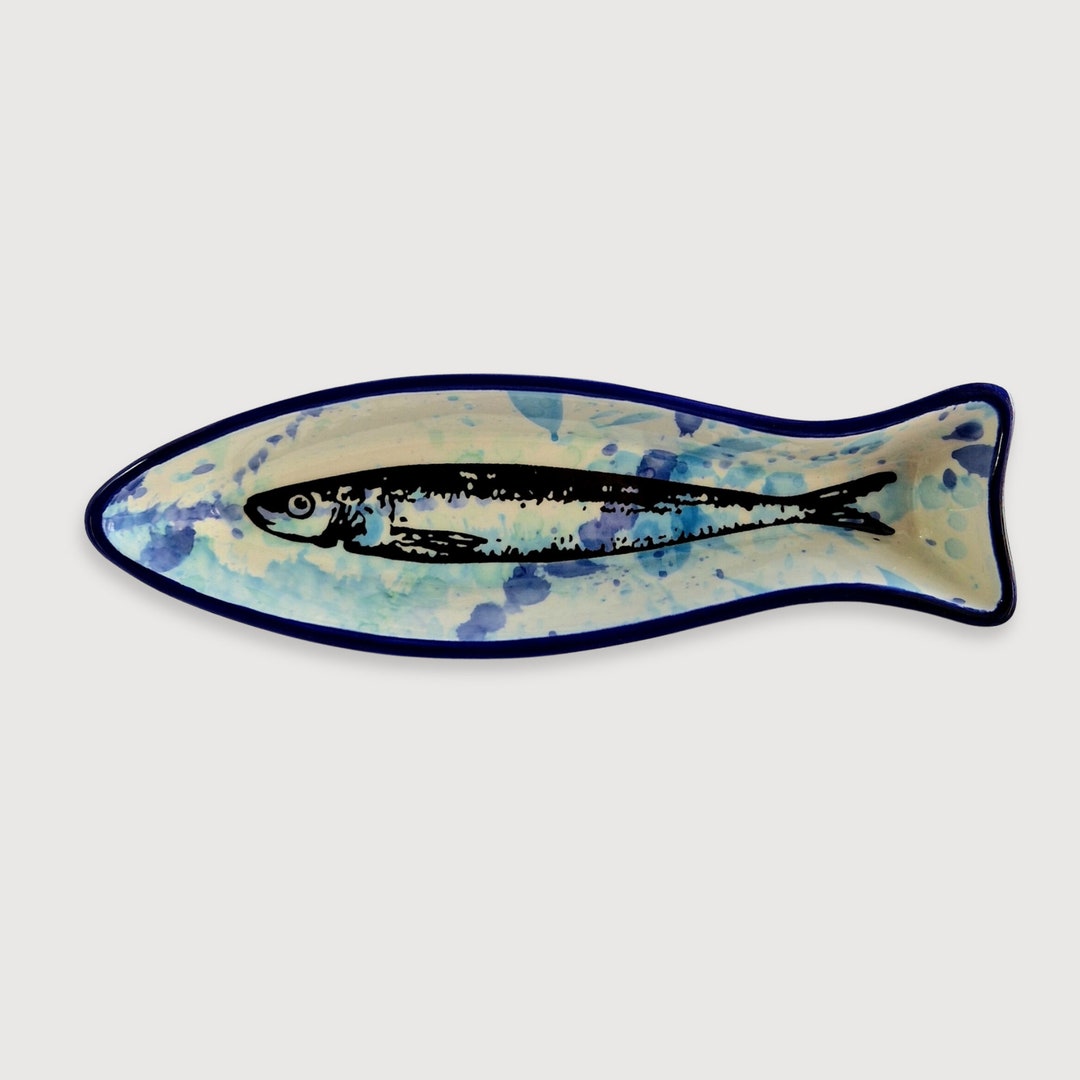 Ceramic Snack Serving Tray in the Shape of a Sardine - Etsy