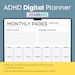 ADHD Digital Planner, Stay Focused and Organized, Sleek, Minimalist ...