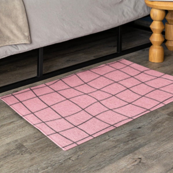 Checkered Nursery Rug - Etsy