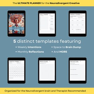 ADHD Digital Planner, Stay Focused and Organized, Sleek, Minimalist ...