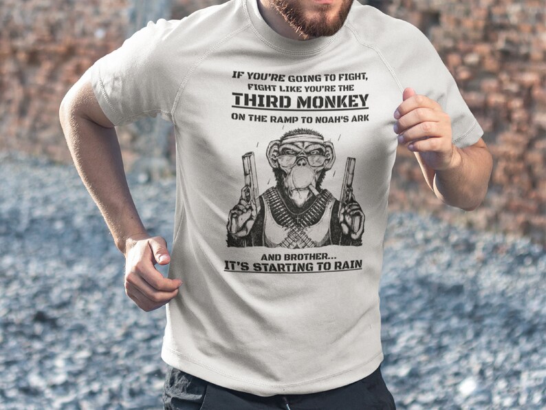 The Third Monkey Unisex T-shirt Briman2000 - Etsy