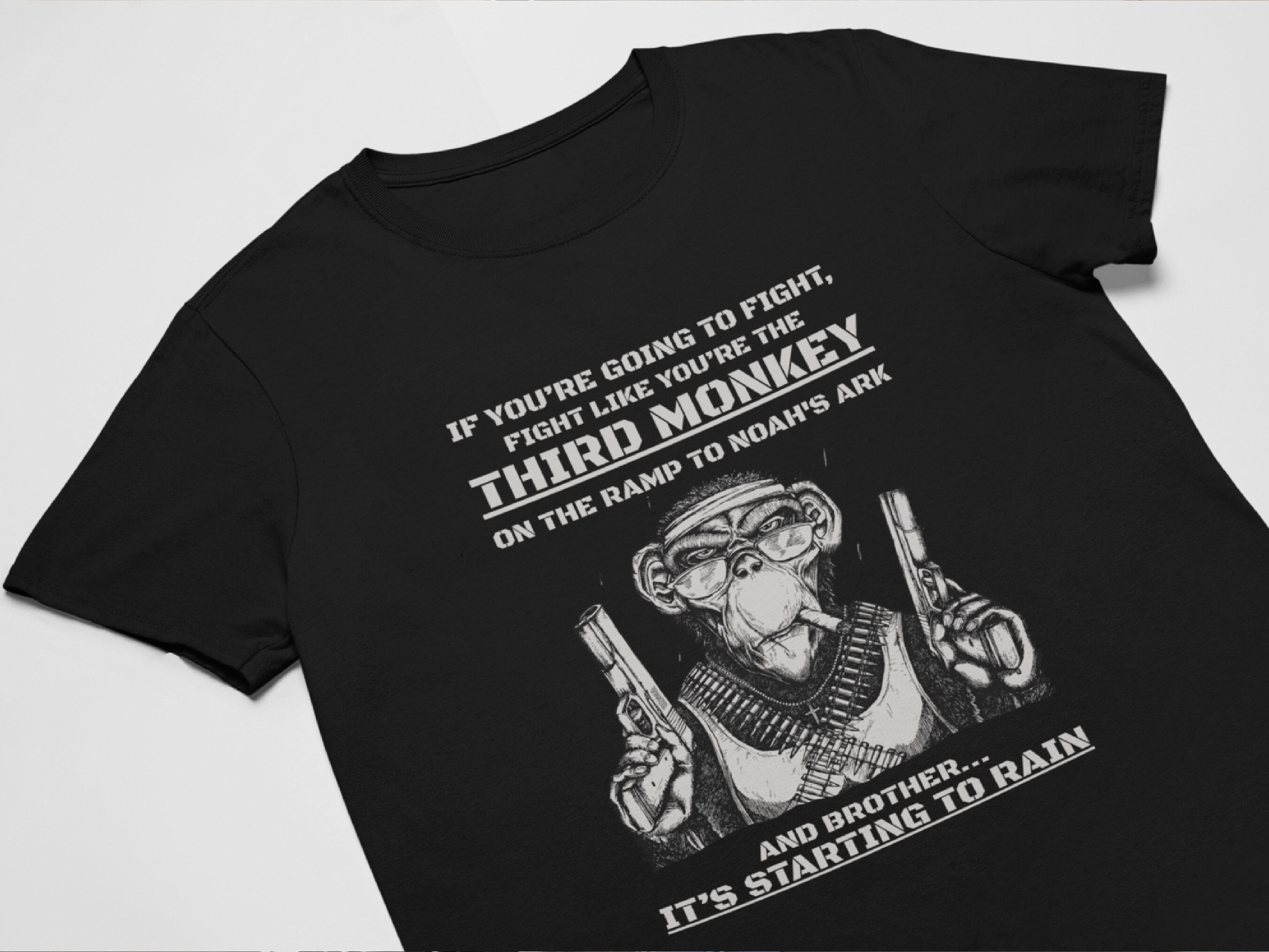 The Third Monkey Unisex T-shirt Briman2000 - Etsy